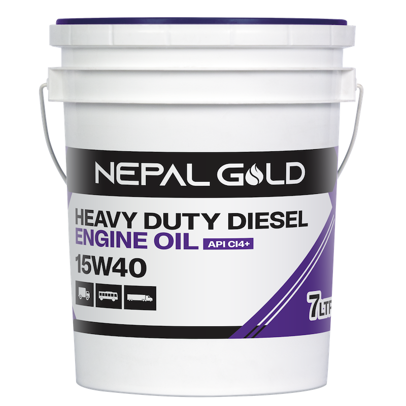 NEPAL GOLD Heavy Duty Diesel Engine Oil 15W-40 API CI-4+ 7 Ltr